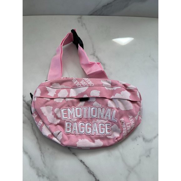 Alf | Bags | Alf Pink Animal Print Emotional Baggage Fanny Pack Belt ...